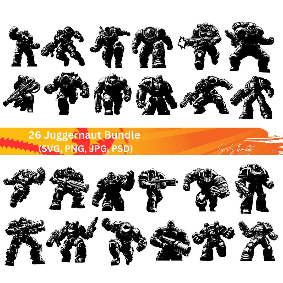 Juggernaut SVG, 26 Juggernaut Svg Bundle, PNG, PSD - Etsy.de