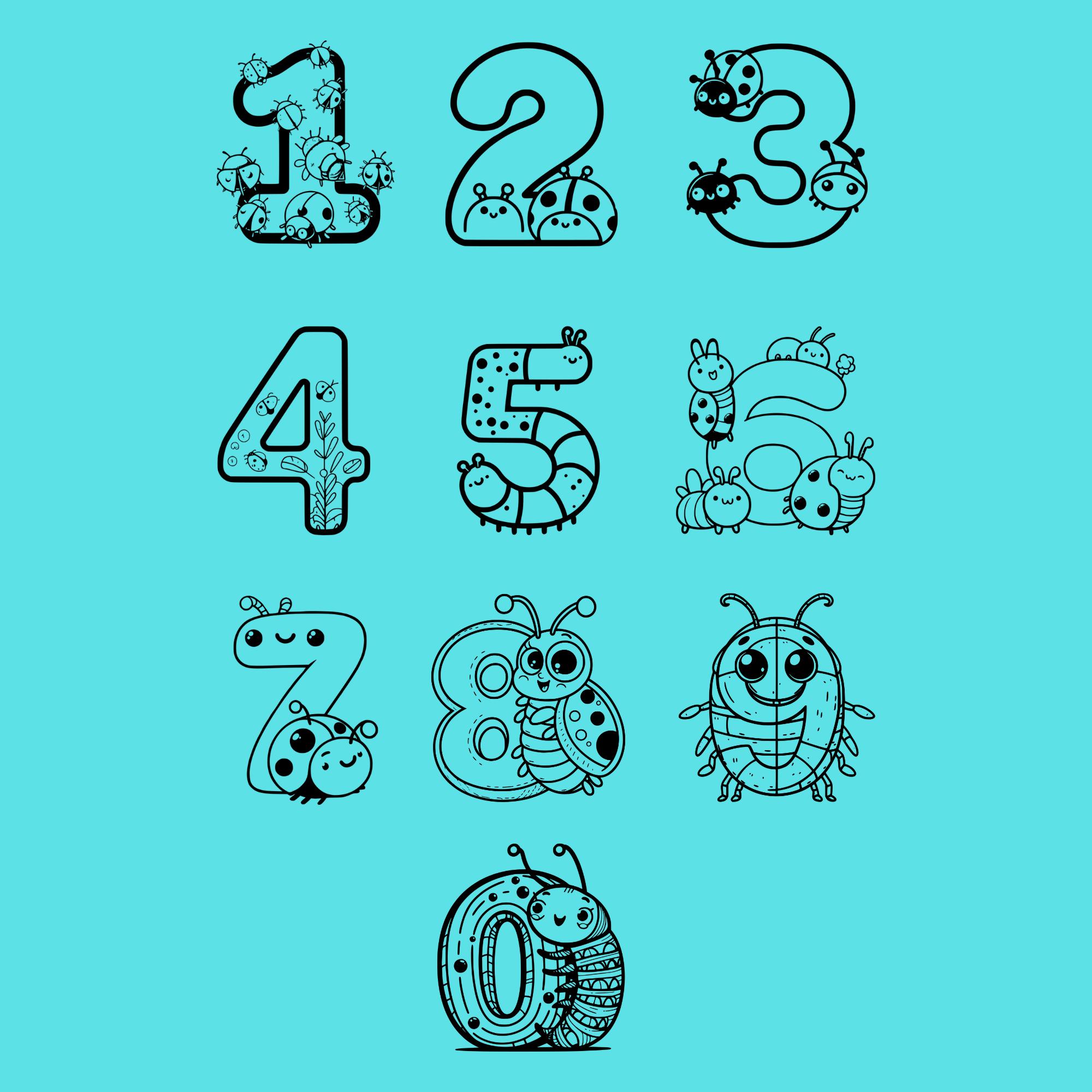Bug Coloring Font, Alphabet With Bug Design, Bug Letters as Png - Etsy