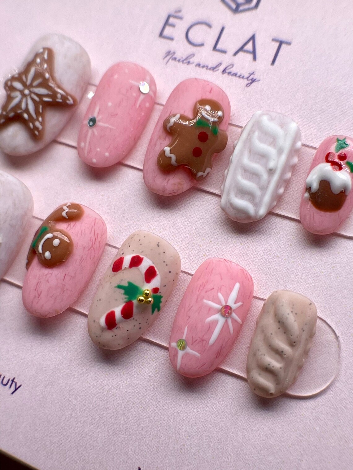 Ginger Bread Man. 3d Art Christmas Nails. Ginger Bread Man - Etsy