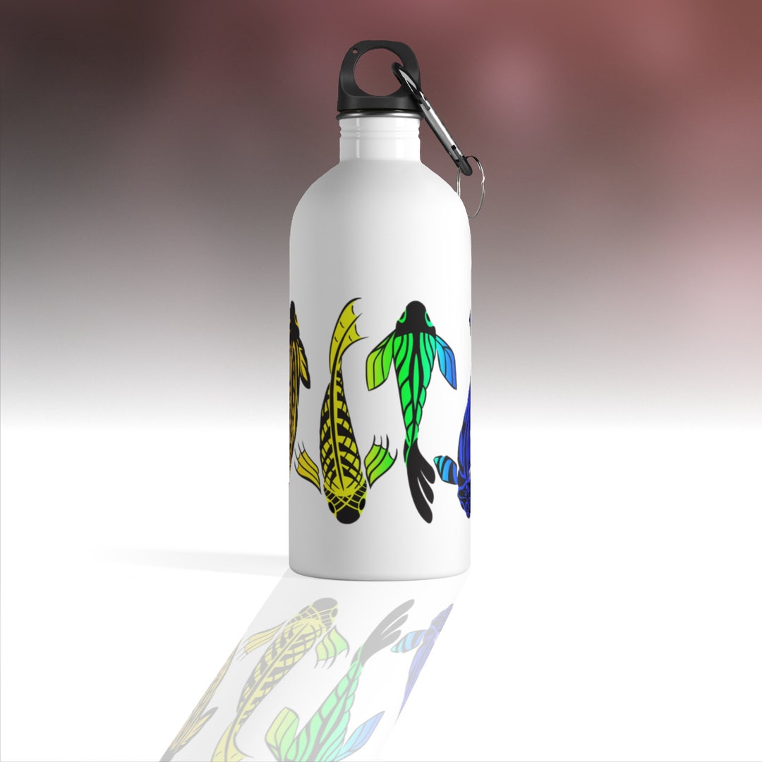 Rainbow Fish Stainless Steel Water Bottle | Colorful Aquarium Water ...