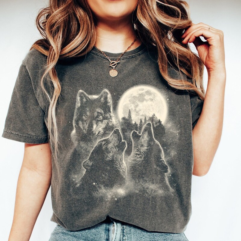 Vintage Wolf Shirt - Etsy