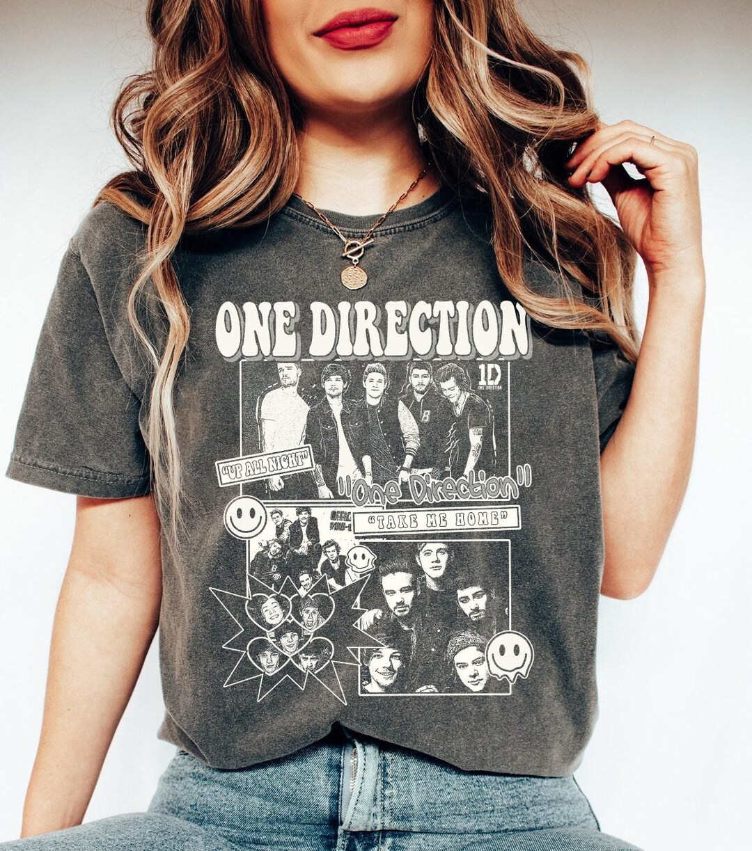 One Direction Band Shirt, 1D World Tour Tshirt, One Direction Album ...