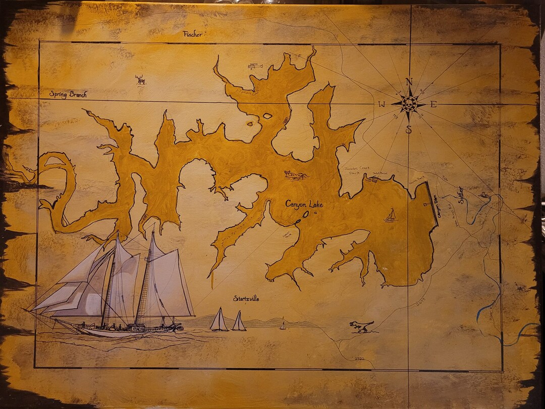 REAL Treasure Map Real Treasure to Find With a 100 Dollar Value - Etsy