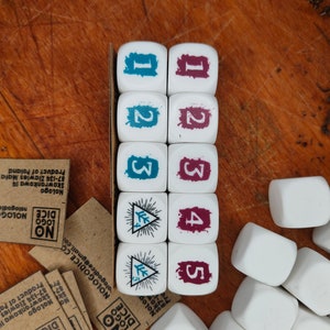 Arkham Horror Blessed and Cursed Dice Set - Etsy