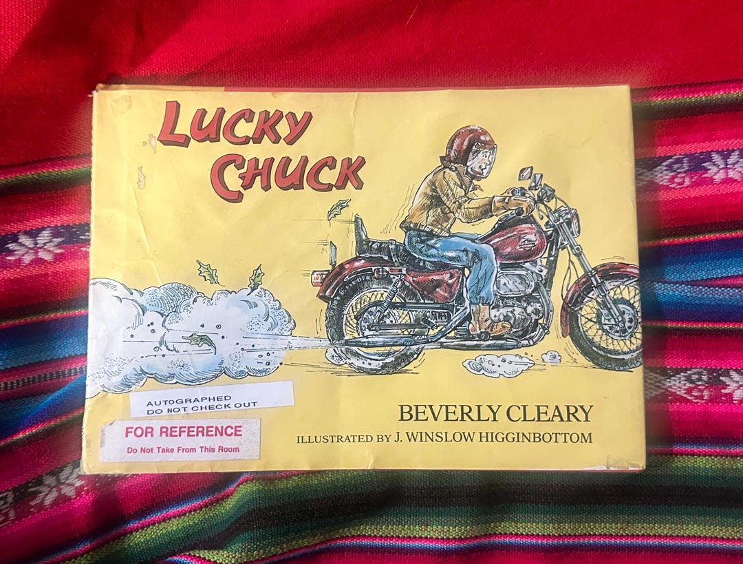 RARE VINTAGE ***SIGNED*** Lucky Chuck by Beverly Cleary First Edition ...
