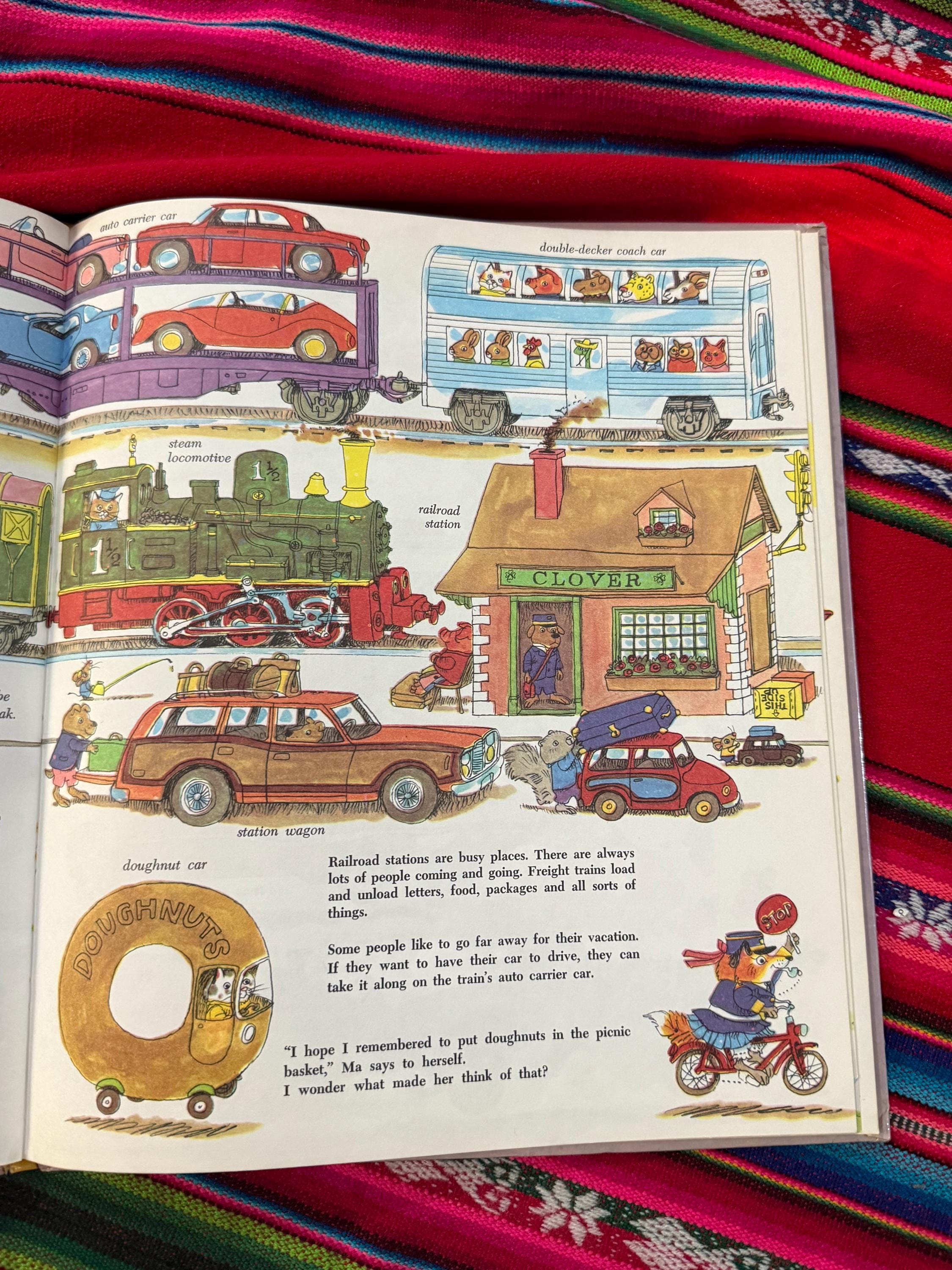RARE VINTAGE Richard Scarry’s Cars and Trucks and Things That Go 14th ...