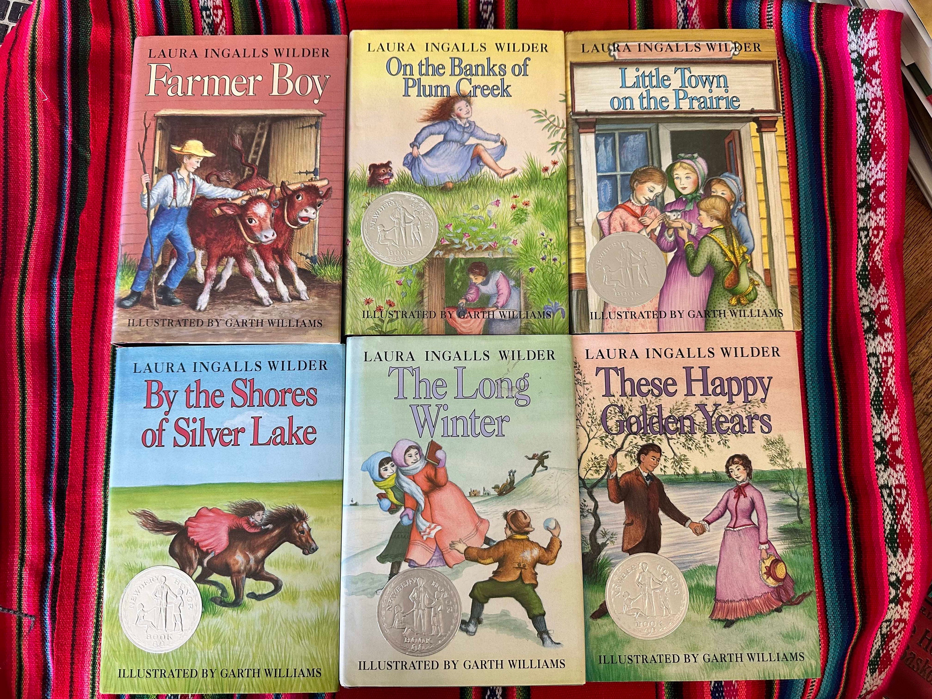 RARE VINTAGE Hardcover Little House Books by Laura Ingalls Wilder Set ...