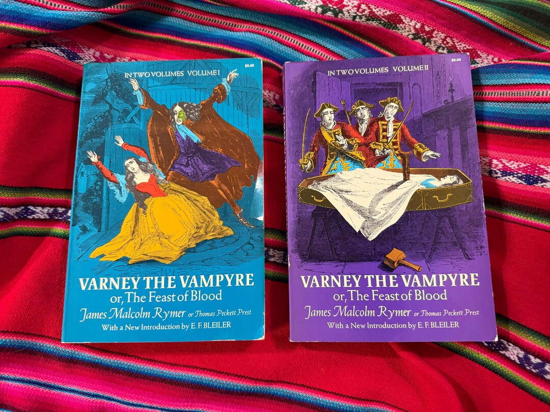 RARE VINTAGE Varney the Vampire Volume I & II the Feast of Blood James ...
