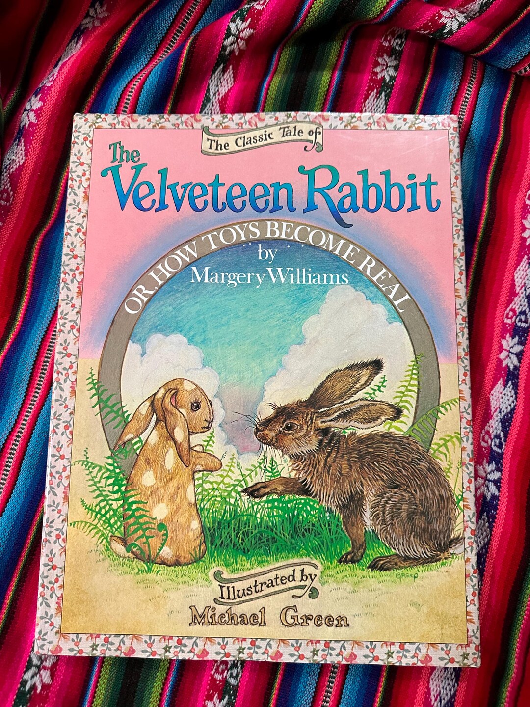 RARE VINTAGE SUPERSIZE the Velveteen Rabbit by Margery Williams Illustrated by Michael Green 1st ...