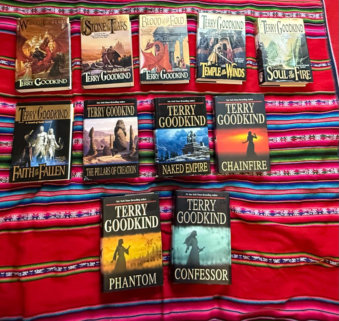 RARE VINTAGE 1st 11 Books Sword of Truth Series Terry Goodkind ...