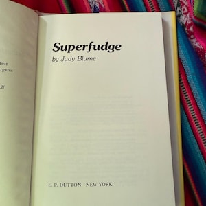 RARE VINTAGE Superfudge Judy Blume W/dj 1st Edition 4th Printing 1980 ...