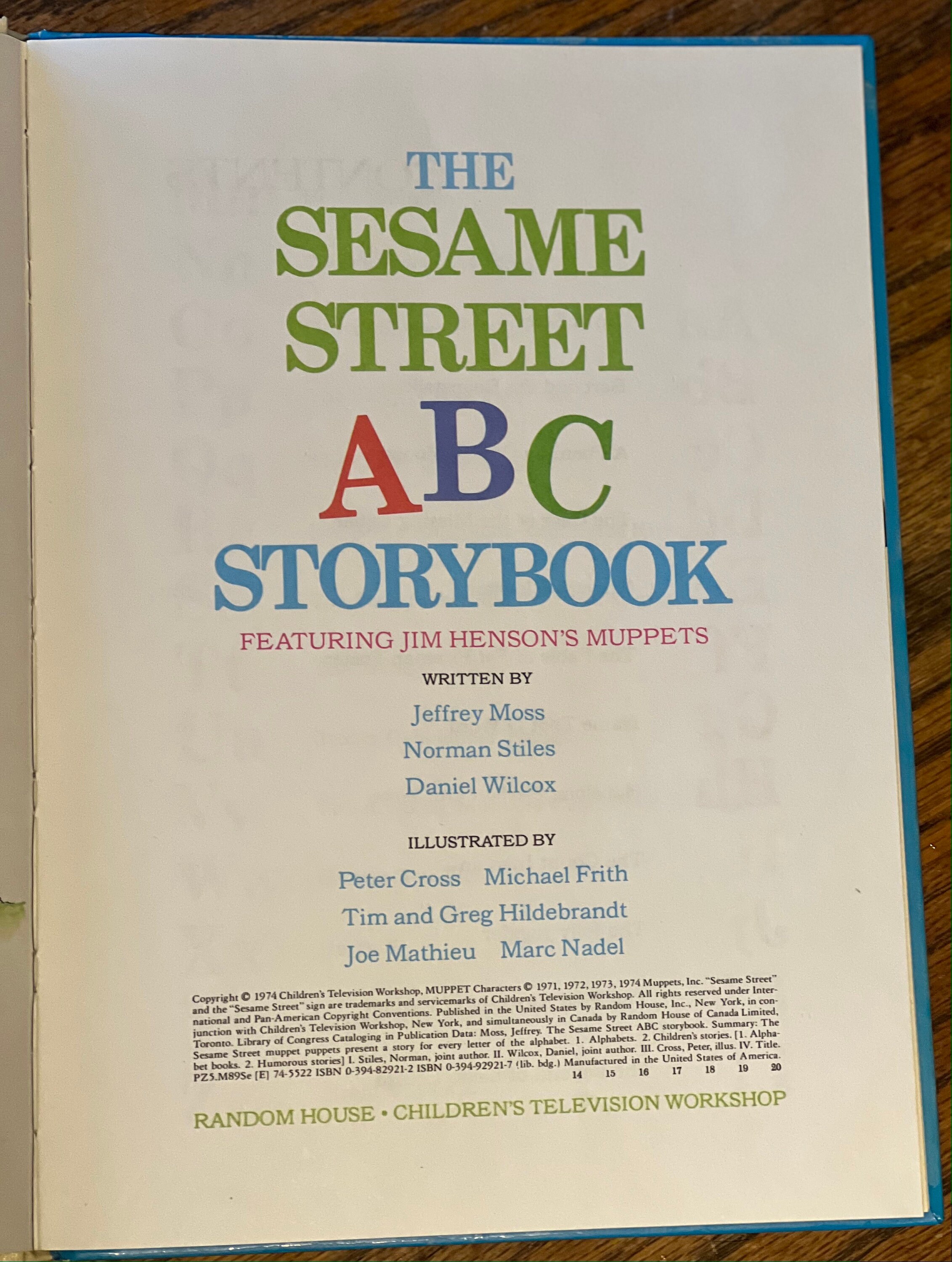 The Sesame Street ABC Story Book Vintage 1974 - Etsy