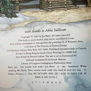 Trouble With Trolls by Jan Brett VINTAGE 1992 - Etsy