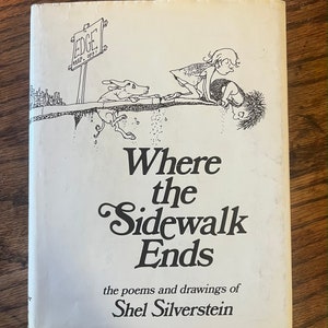 Where the Sidewalk Ends Shel Silverstein VINTAGE 1974 Edition - Etsy