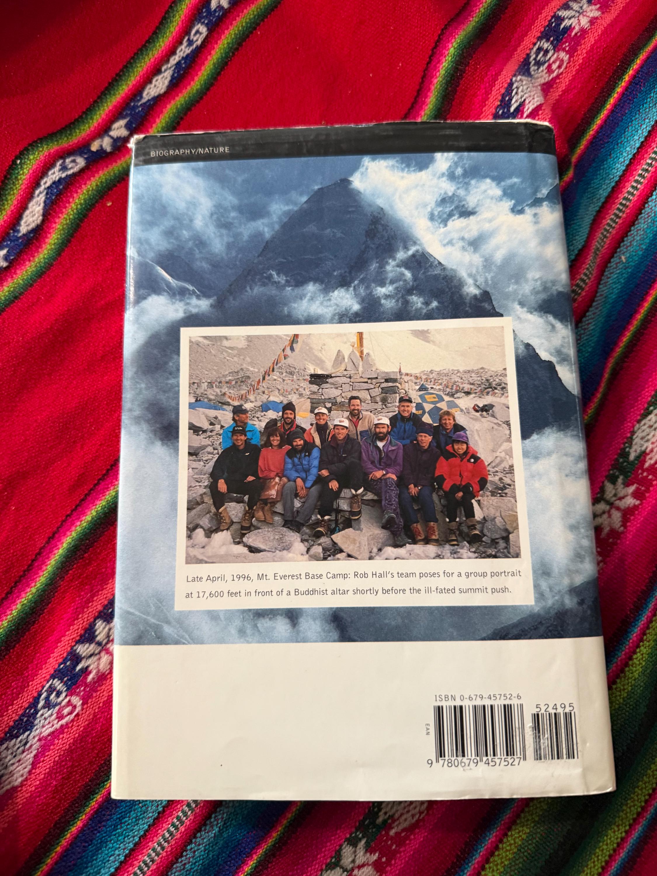 RARE VINTAGE Into Thin Air by Jon Krakauer First Edition 2nd Printing ...