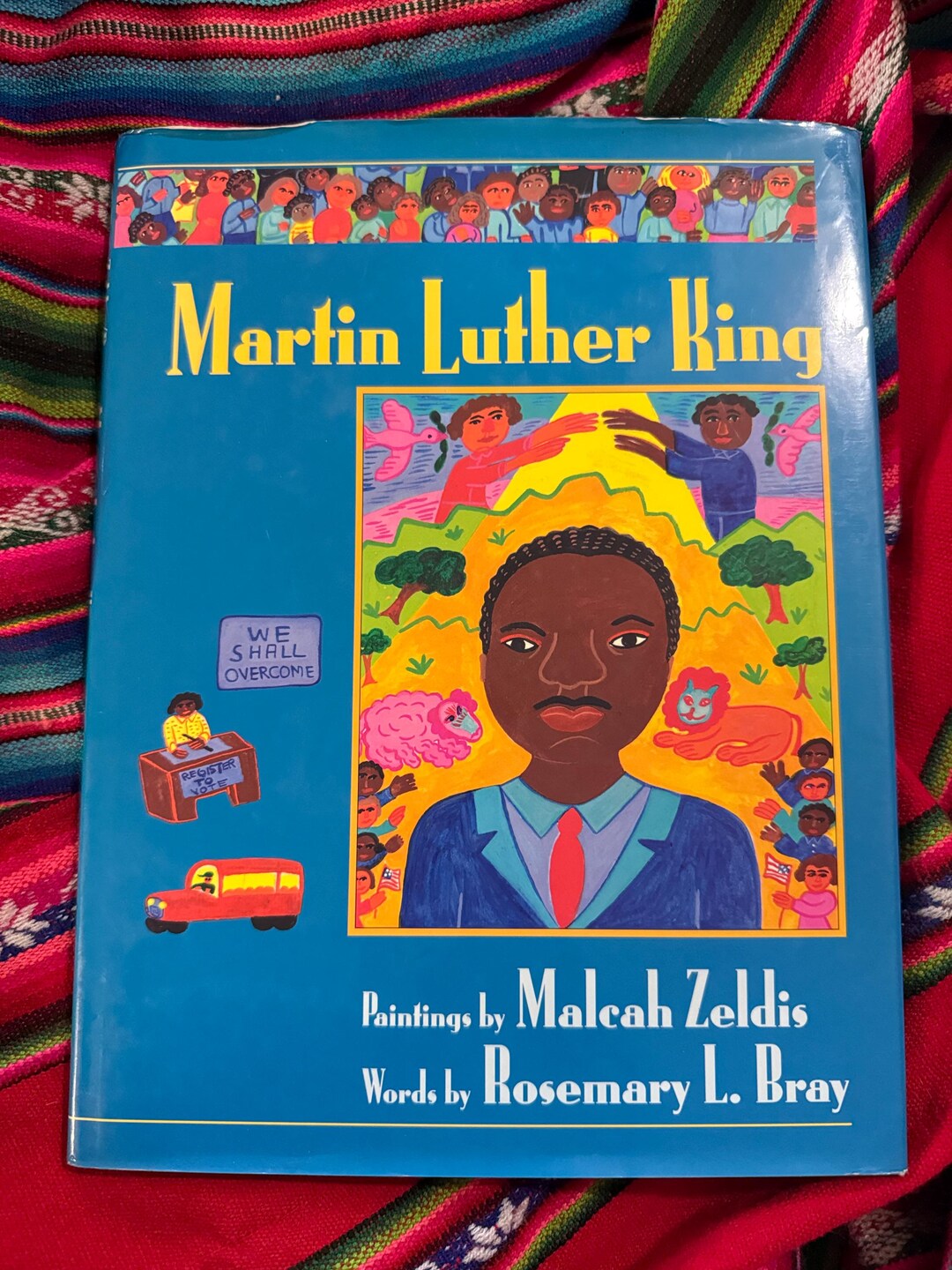 RARE VINTAGE Martin Luther King Paintings by Malcah Zeldis Words by ...