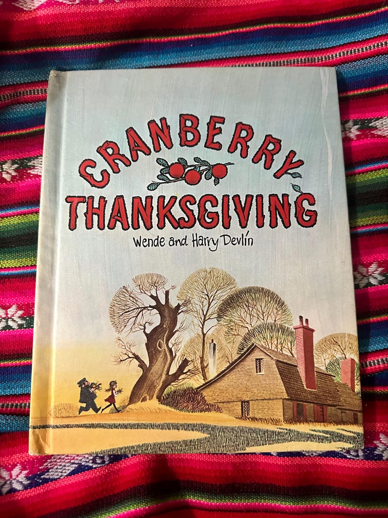 RARE VINTAGE Cranberry Thanksgiving by Wende and Harry Devlín 1971 - Etsy