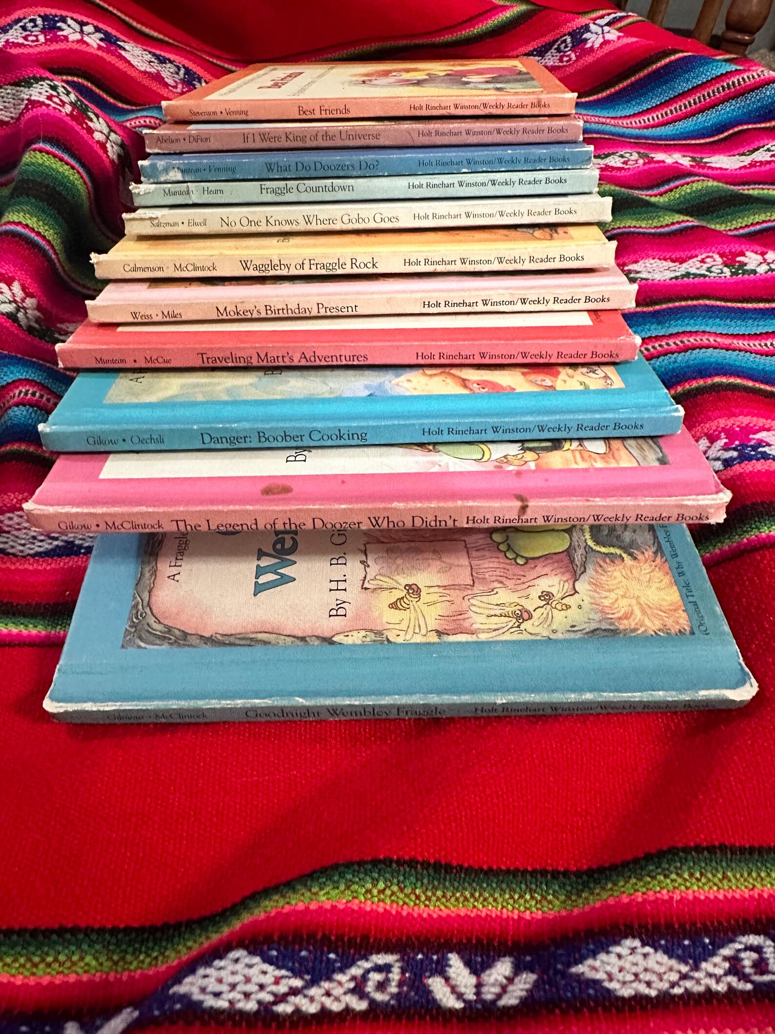 VERY RARE VINTAGE Lot of 11 Fraggle Rock Books Weekly Reader First ...
