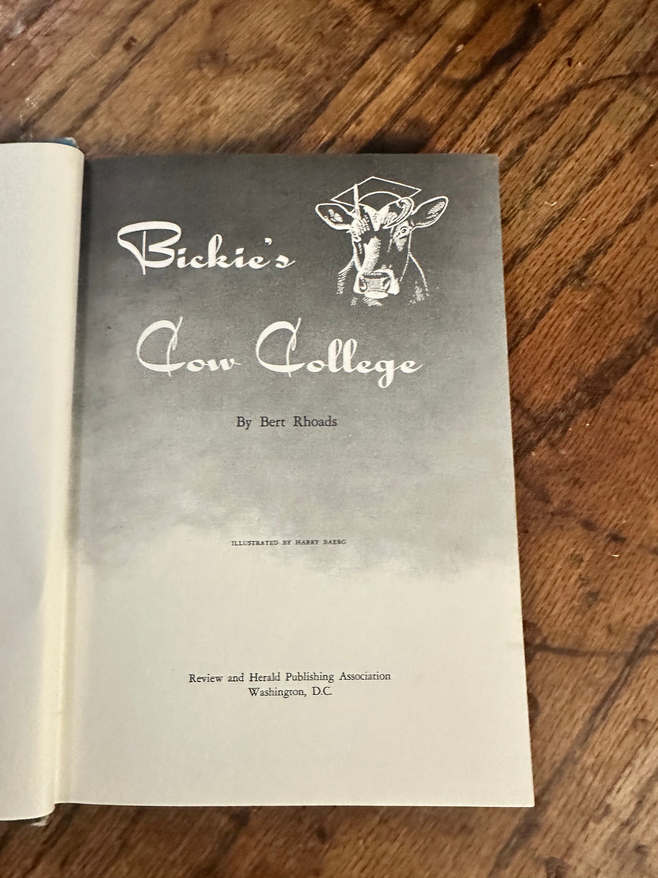 VERY RARE Vintage Bickie's Cow College by Bert Rhoads 1962 - Etsy