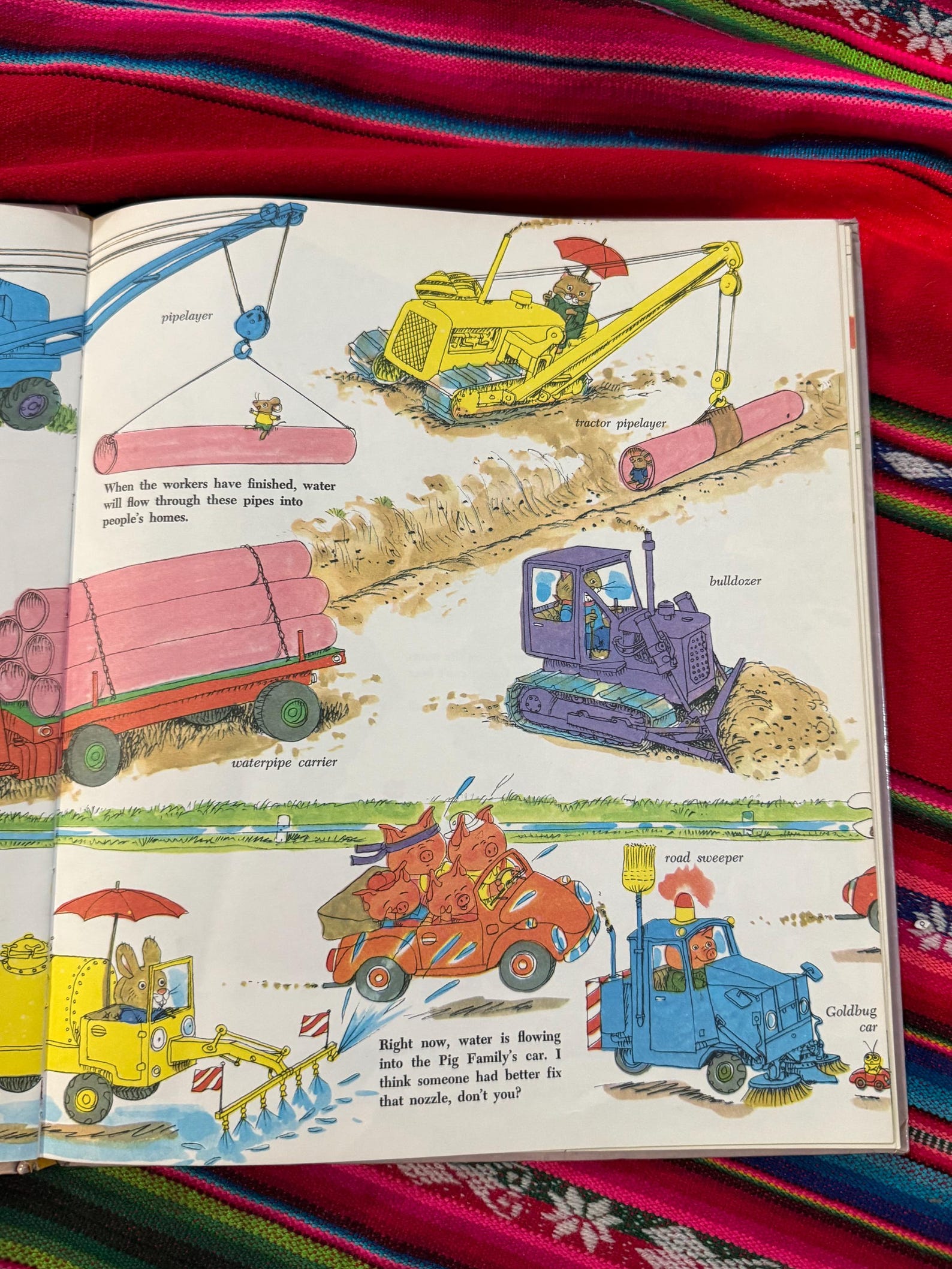 RARE VINTAGE Richard Scarry’s Cars and Trucks and Things That Go 14th ...