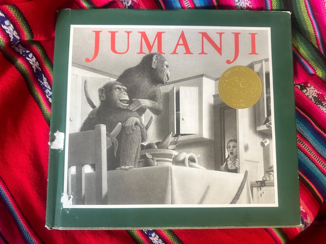 RARE VINTAGE Jumanji by Chris Van Allsburg First Edition 23rd Printing ...