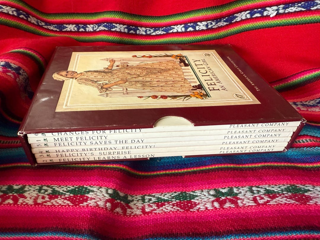 RARE VINTAGE Felicity an American Girl Book Set 1-6 W/ Slipcase First ...