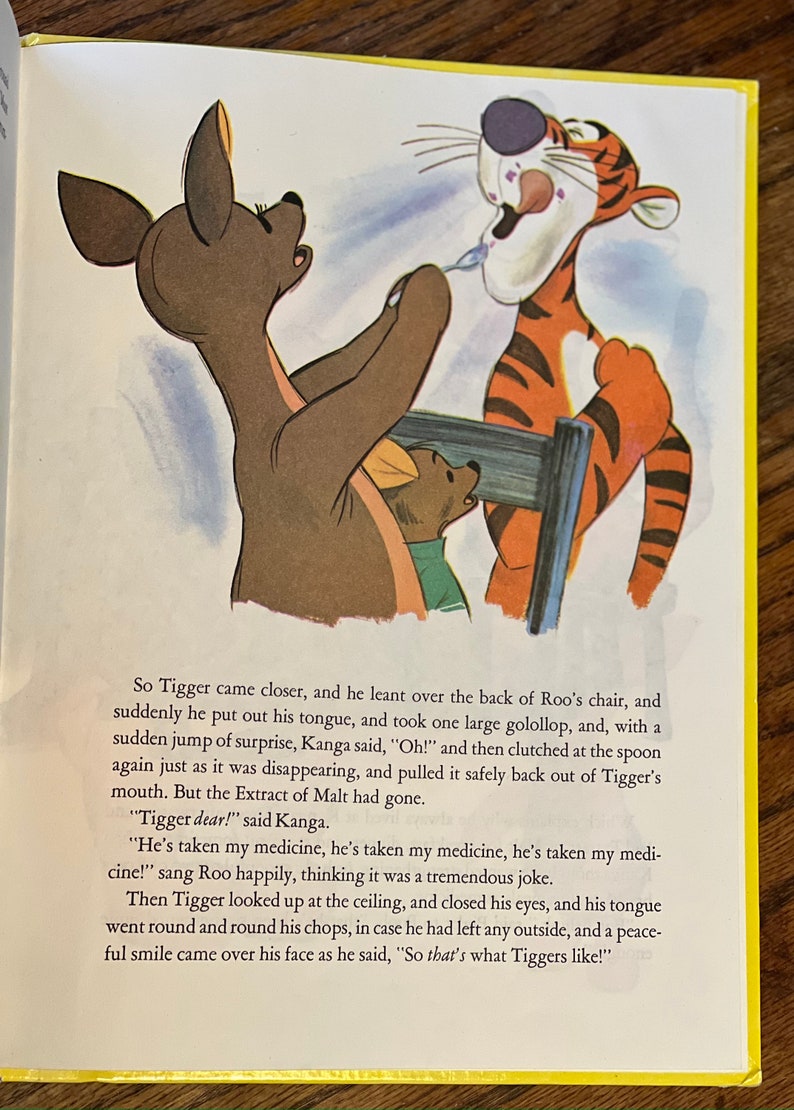 Winnie the Pooh Meets Tigger 1980 19th Printing Big Golden Book - Etsy