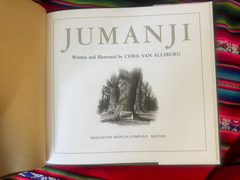 VERY RARE VINTAGE Jumanji - Chris Van Allsburg First Edition 19th ...