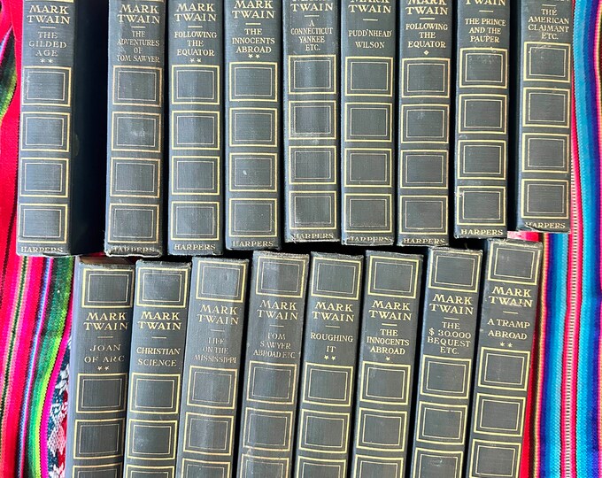 RARE VINTAGE the Writings of Mark Twain From 1869-1913 Set of 17 Books ...