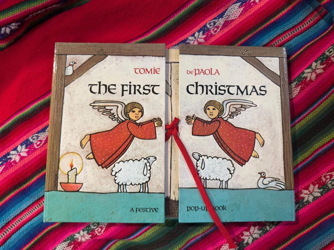 VERY RARE VINTAGE the First Christmas A Festive Pop-up Book Tomie ...