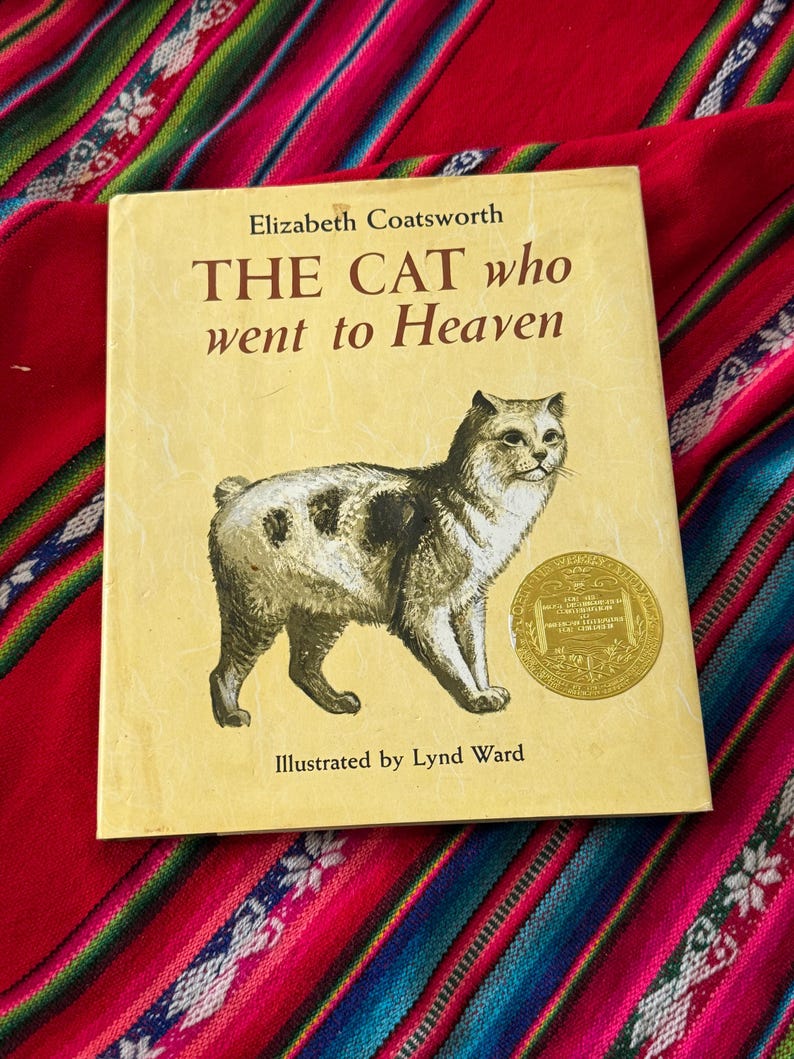 RARE VINTAGE the Cat Who Went to Heaven by Elizabeth Coatsworth 1958 ...
