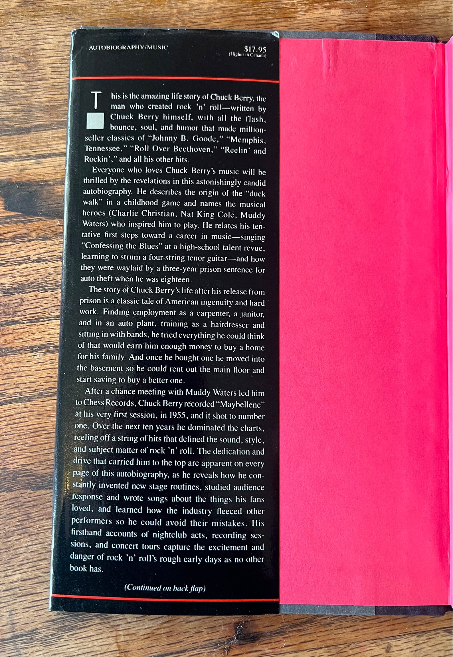 Chuck Berry the Autobiography Vintage 80s FIRST EDITION - Etsy