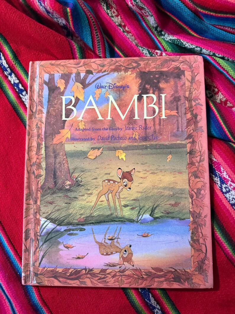 RARE VINTAGE Walt Disney's Bambi Adapted by Joanne Ryder David Pacheco ...