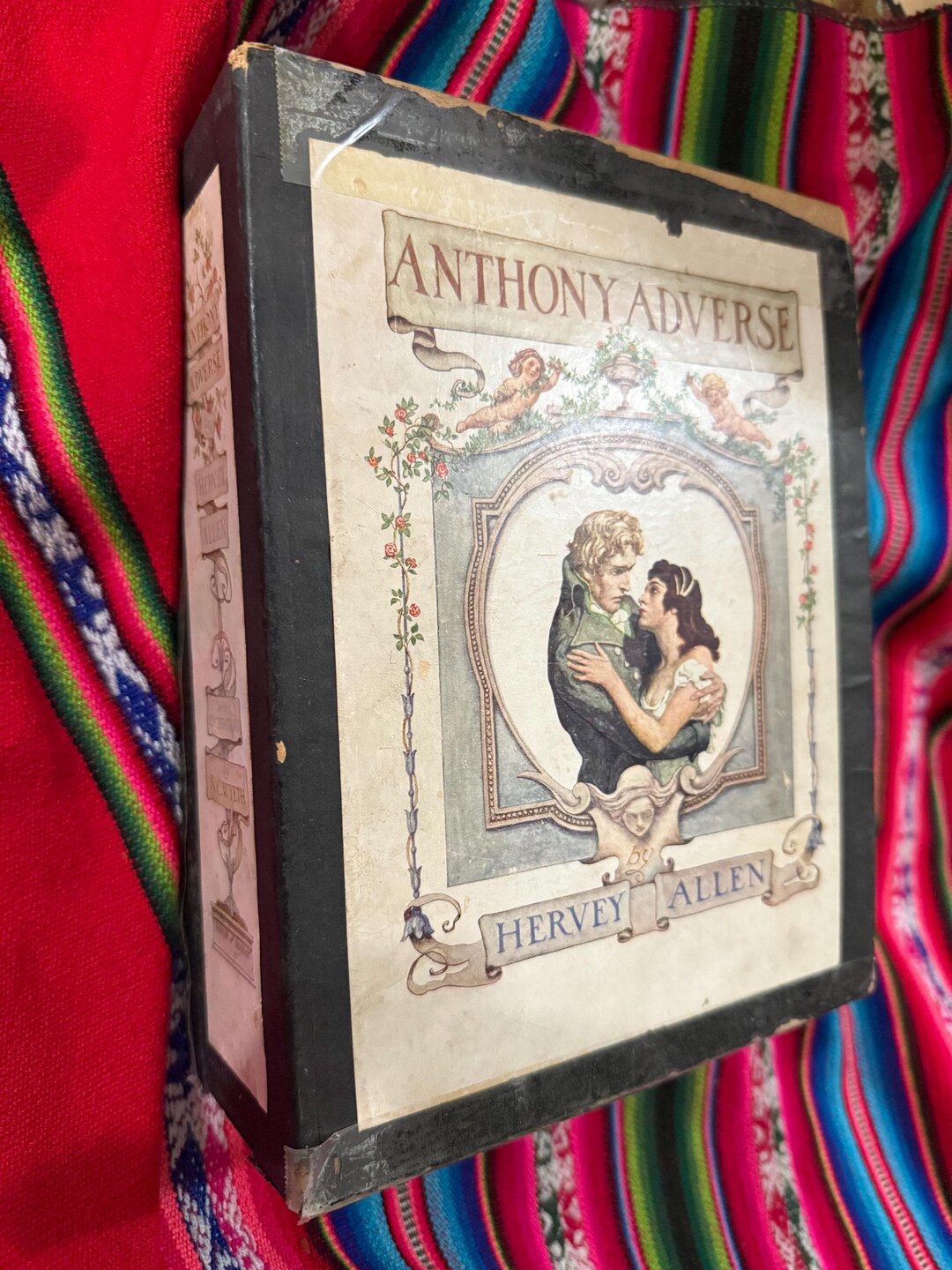 RARE VINTAGE Anthony Adverse Hervey Allen N.C. Wyeth 1933 2 Book Set W ...