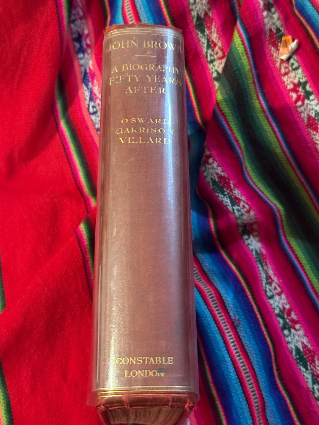 RARE VINTAGE John Brown A Biography Fifty Years After Osward Garrison ...
