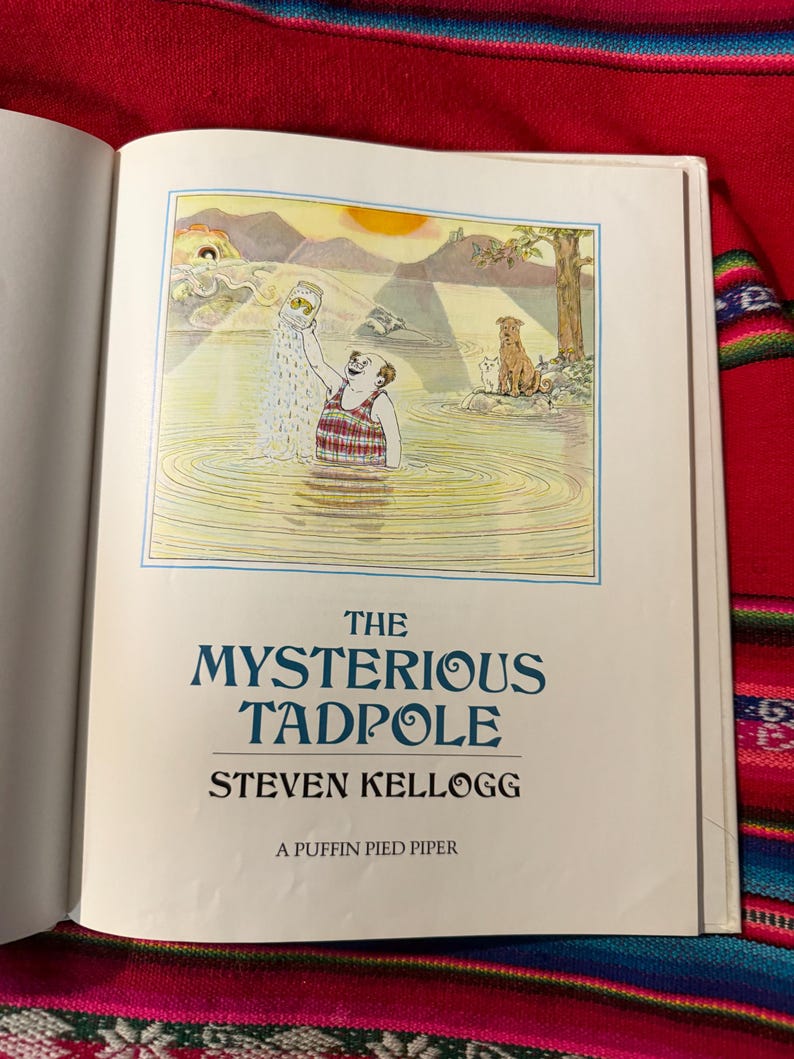 RARE VINTAGE the Mysterious Tadpole Steven Kellogg 1st Pied Piper ...