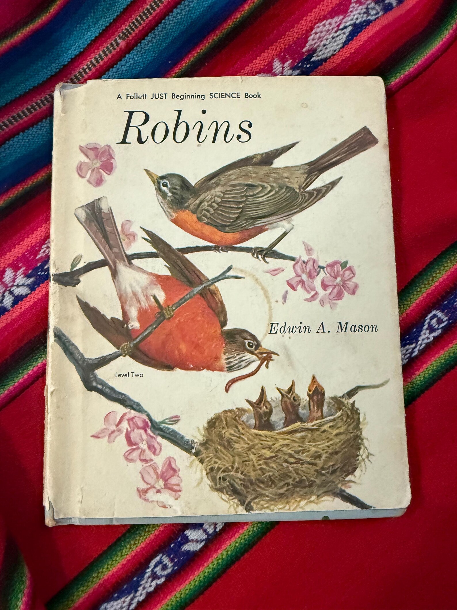 RARE VINTAGE Robins by Edwin Mason Follett Just Beginning Science Book ...