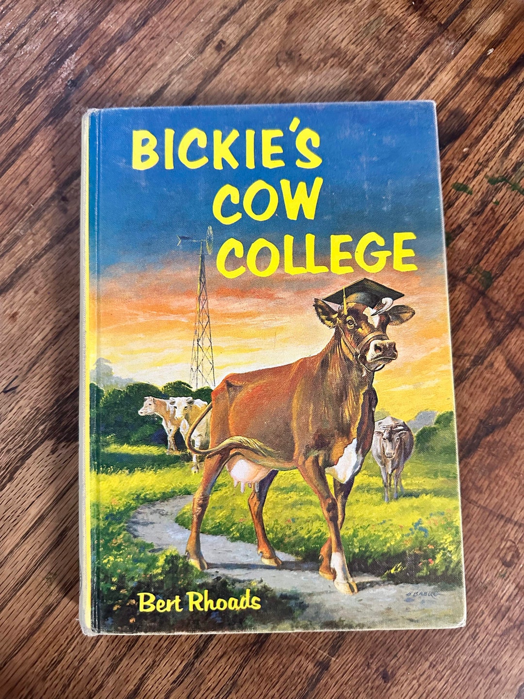 VERY RARE Vintage Bickie's Cow College by Bert Rhoads 1962 - Etsy