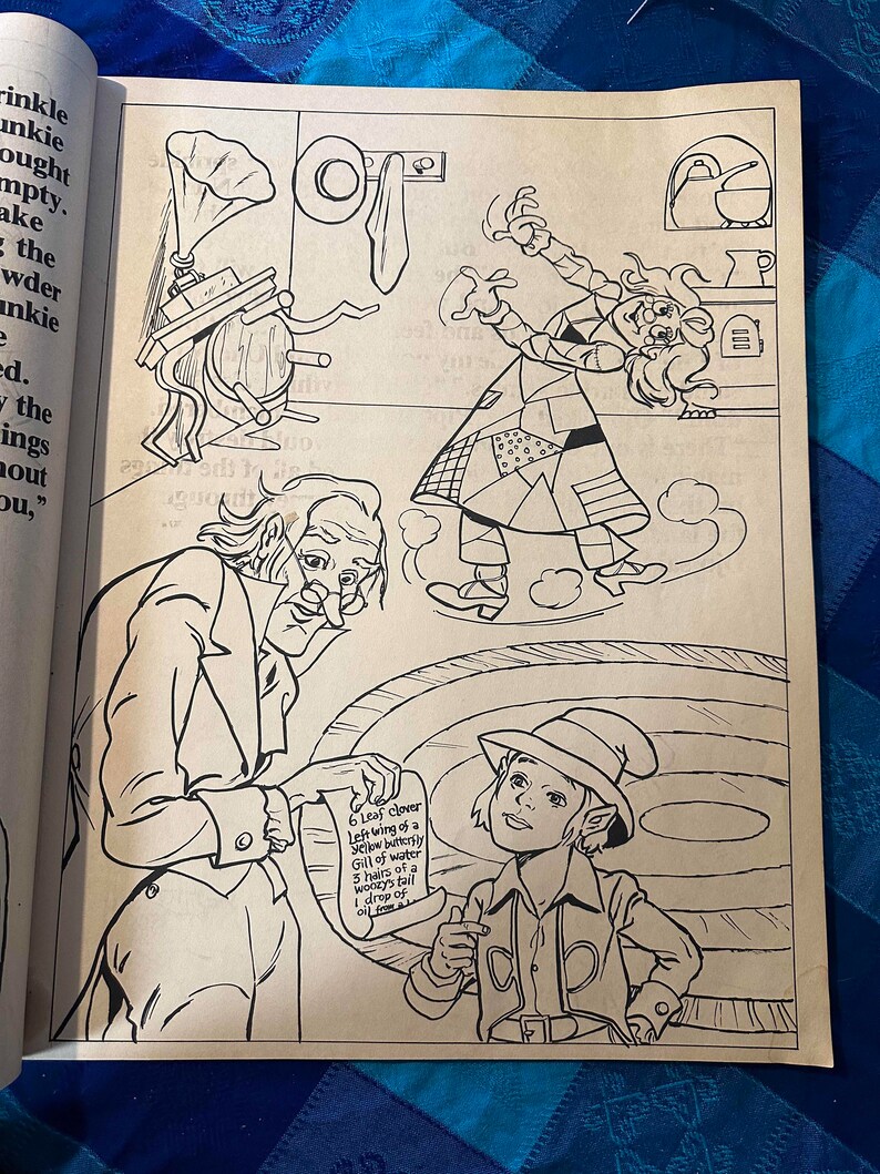 The Patchwork Girl of Oz Giant Coloring Book VINTAGE RARE 80s - Etsy