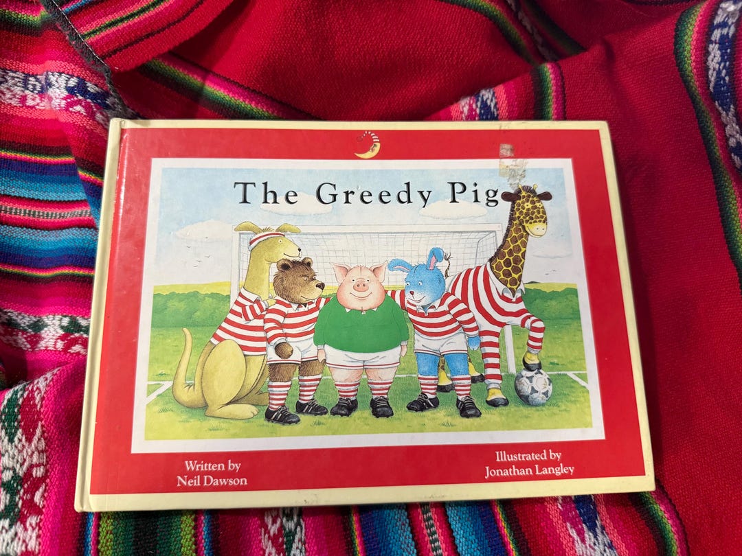 RARE VINTAGE the Greedy Pig Neil Dawson Jonathan Langley 1986 - Etsy