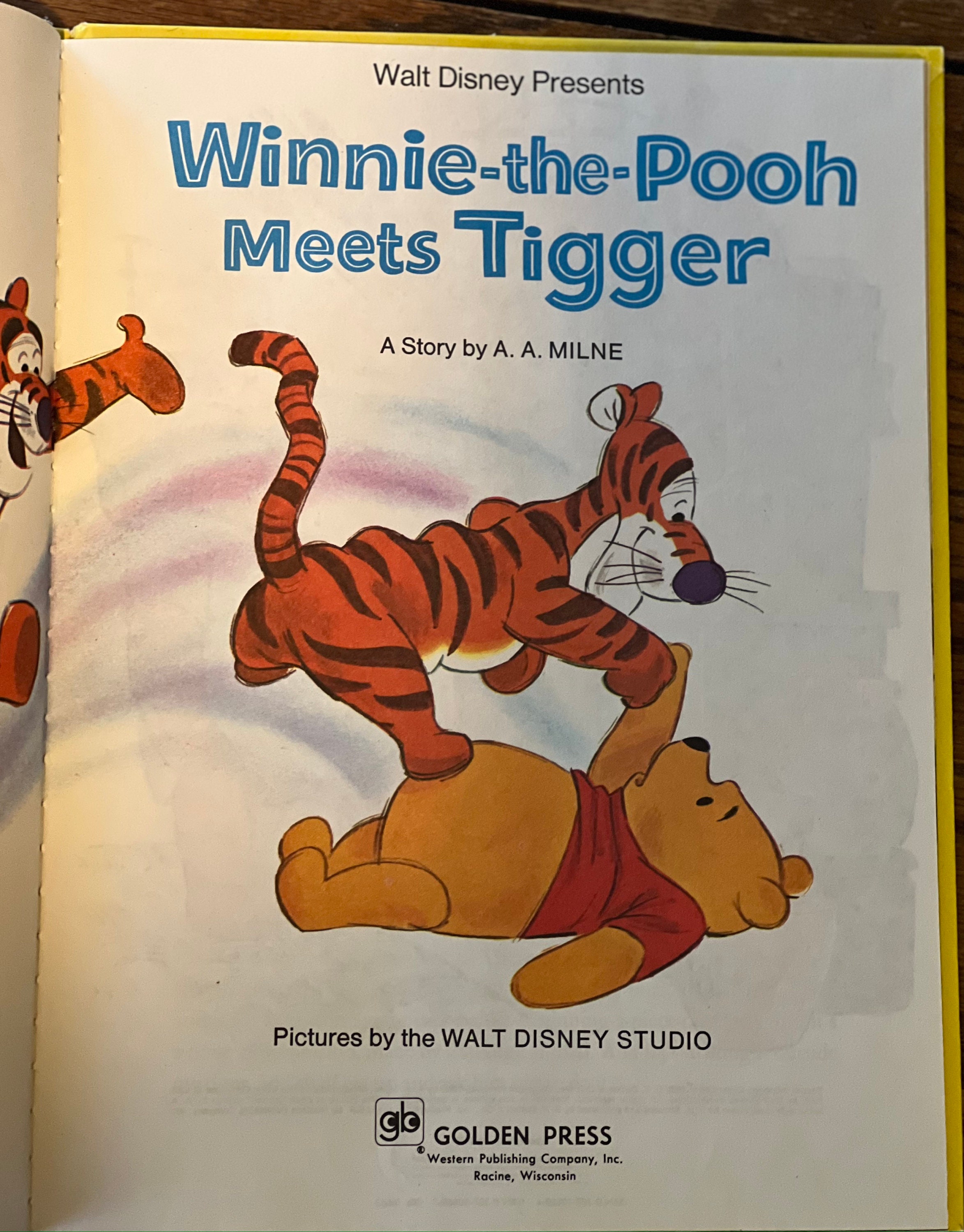 Winnie the Pooh Meets Tigger 1980 19th Printing Big Golden Book - Etsy
