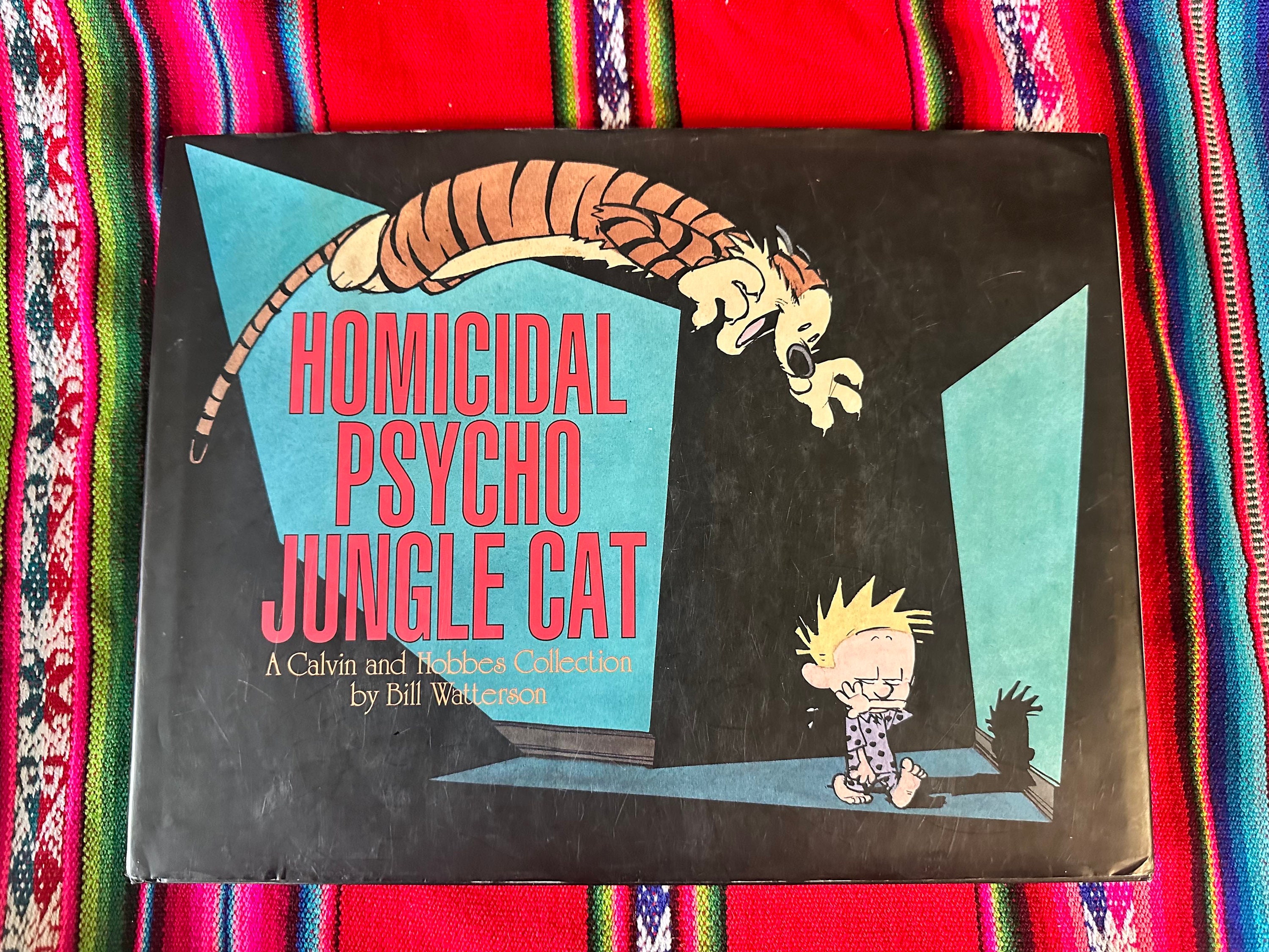 VERY RARE Homicidal Psycho Jungle Cat Calvin and Hobbes Hardcover 1994 - Etsy