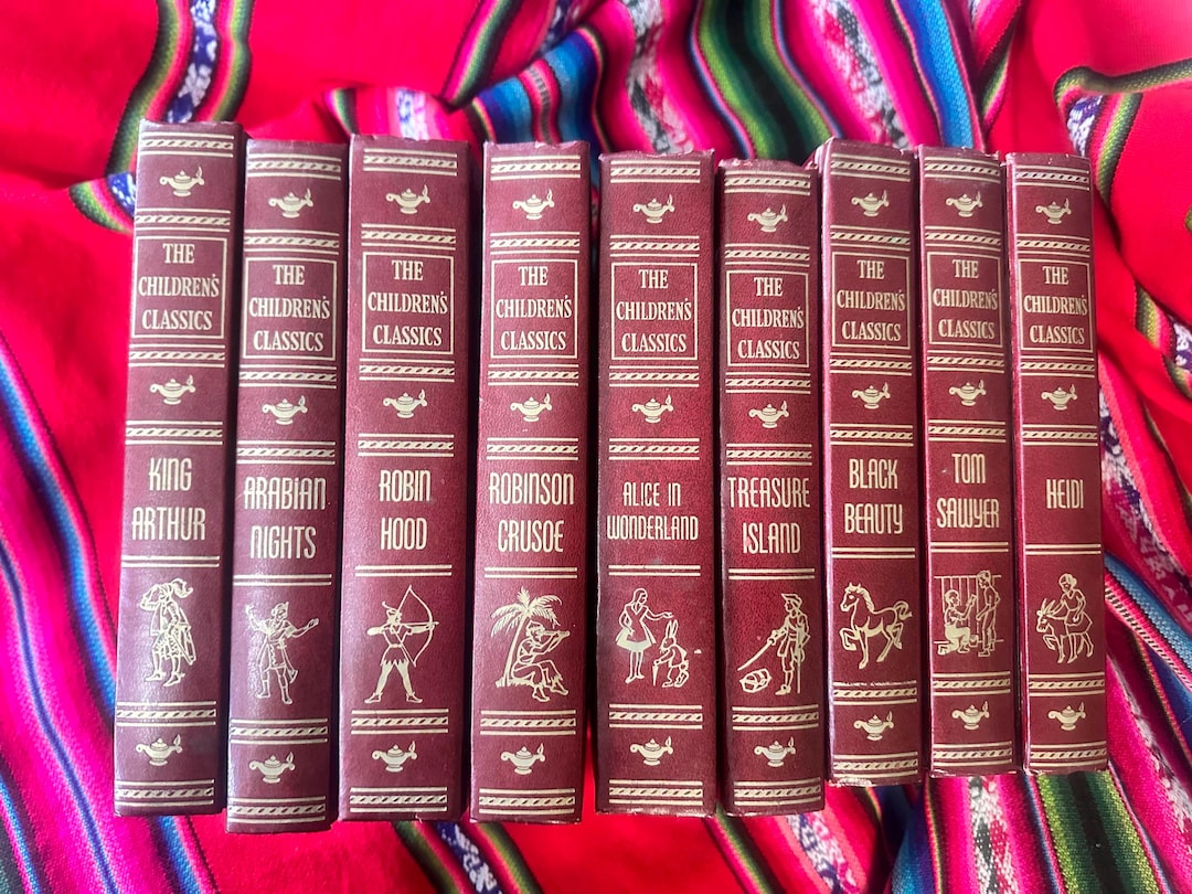 VERY RARE VINTAGE the Children's Classics 9 Book Set 1920s - Etsy
