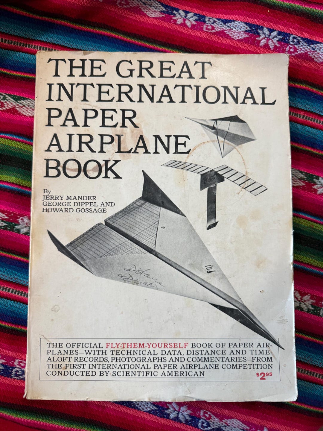 RARE VINTAGE the Great International Paper Airplane Book 1967 Edition ...