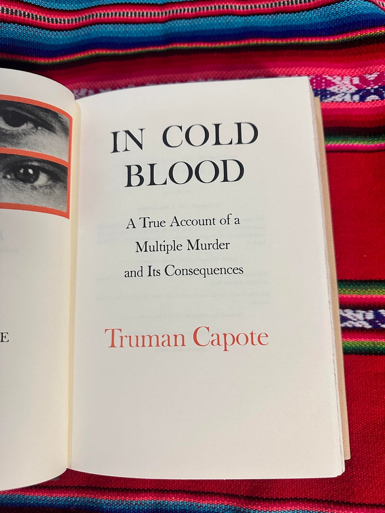 EXTREMELY RARE in Cold Blood First Edition First Printing 1965 - Etsy