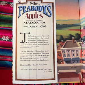 RARE VINTAGE Mr. Peabody’s Apples by Madonna Illus Loren Long 1st ...