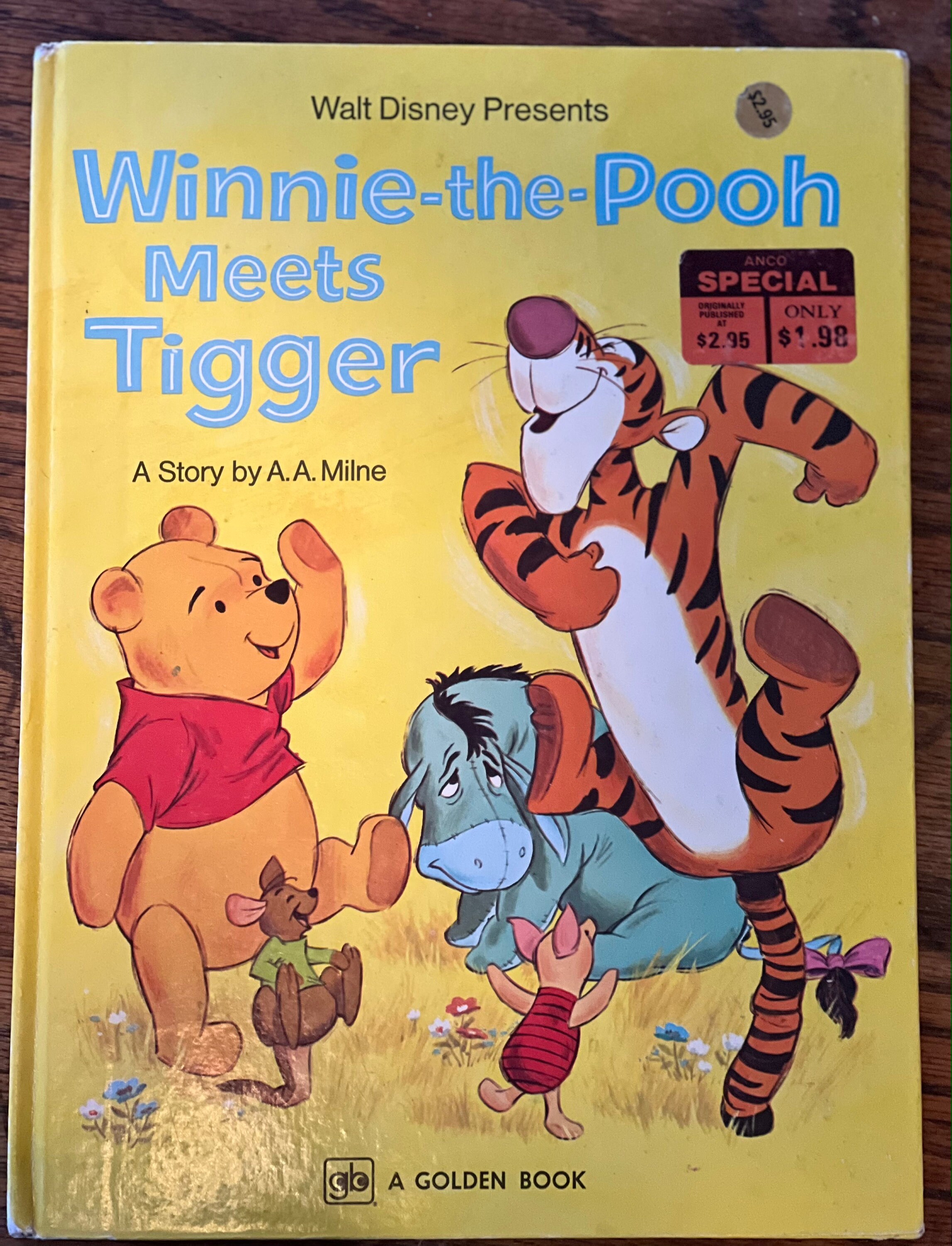 Winnie the Pooh Meets Tigger 1980 19th Printing Big Golden Book - Etsy