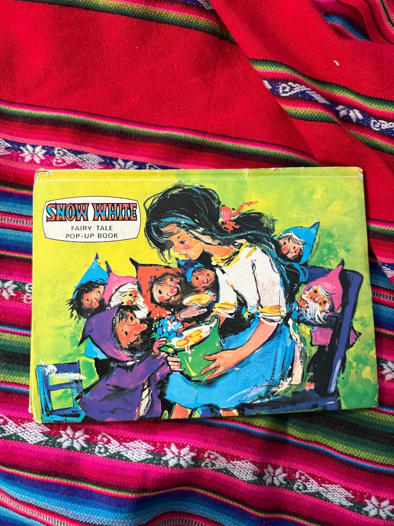 RARE VINTAGE Snow White Fairy Tale Pop-up Book 1970s - Etsy