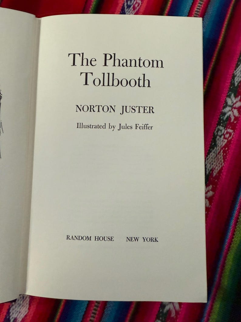 RARE VINTAGE the Phantom Tollbooth by Norton Juster 1961 Edition - Etsy