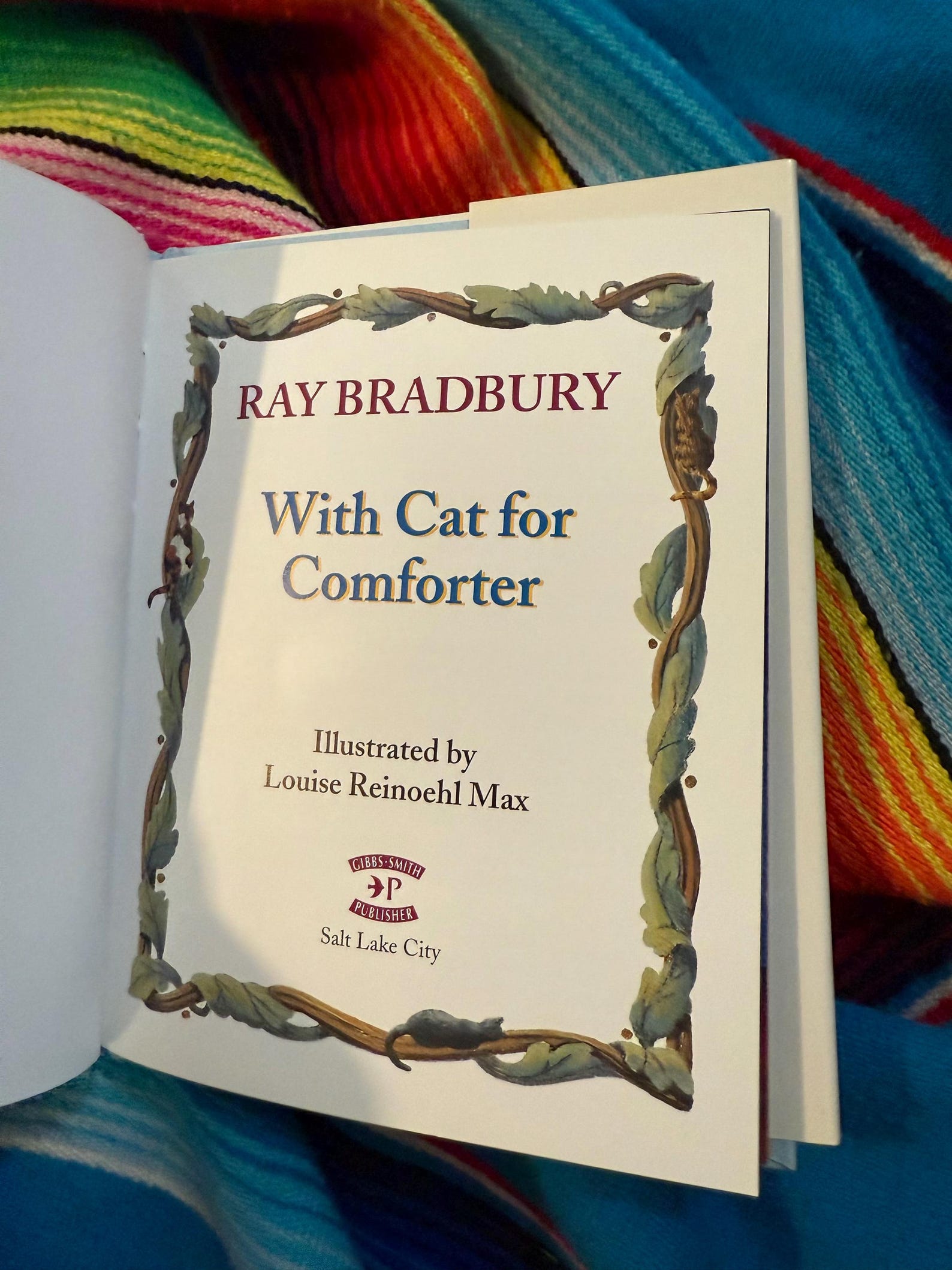 RARE VINTAGE With Cat for Comforter Ray Bradbury Louise Reinoehl Max ...